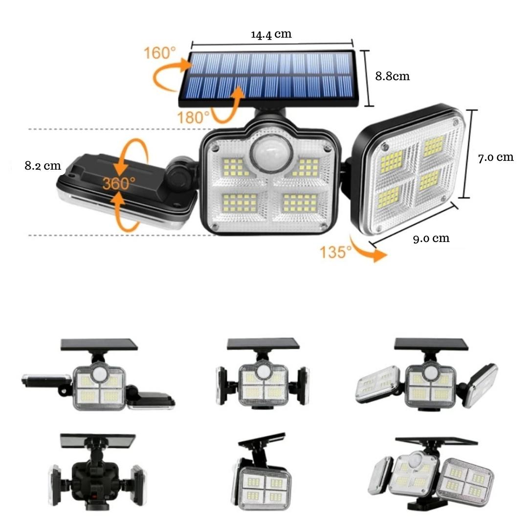 3 headed solar light – Ariz Express